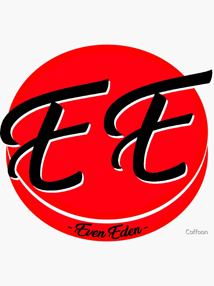 "Even Eden Red Bubble" Sticker by Coffoon | Redbubble