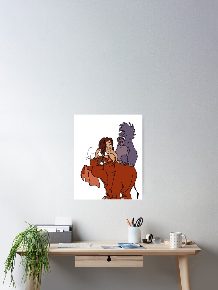 "Tarzan sticker" Poster for Sale by haleyntacos | Redbubble