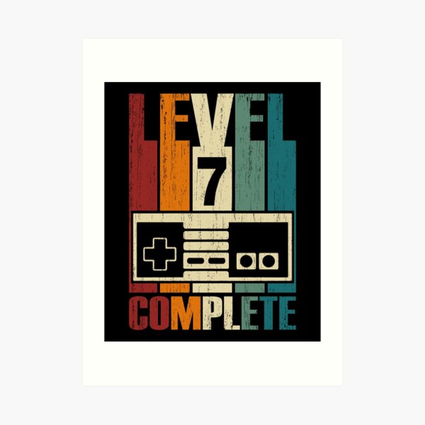 "Level 7 Complete - 7th Wedding Anniversary Gift Fathers Day Gamer Dad ...