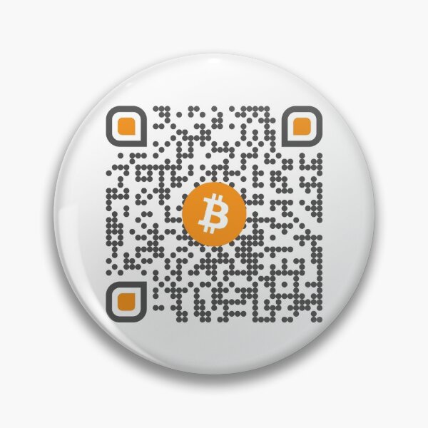 "Rick Roll QR code disguised as bitcoin QR code" Pin by bobned2 | Redbubble