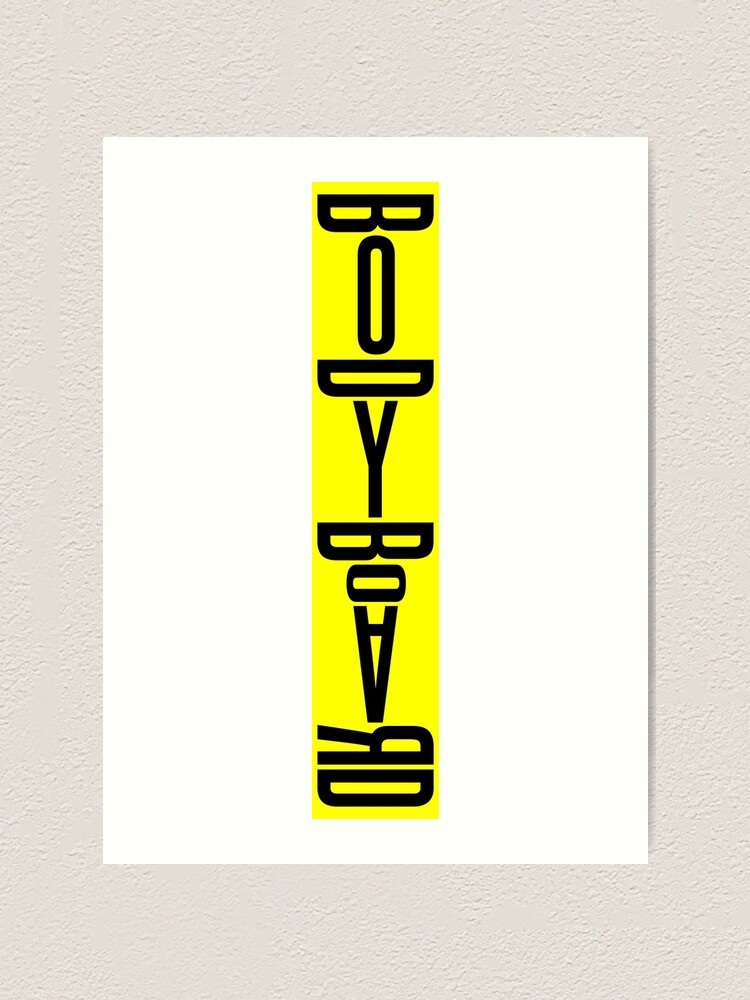 "Bodyboard Classic Logo" Art Print by VieilleBiscotte | Redbubble