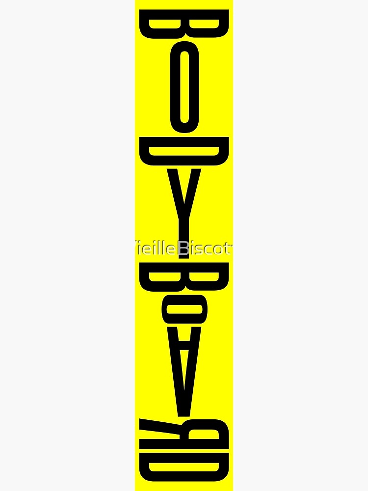 "Bodyboard Classic Logo" Poster for Sale by VieilleBiscotte | Redbubble