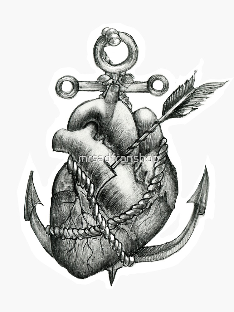 "Heart Larry tattoos" Sticker by mrsadfranshop | Redbubble