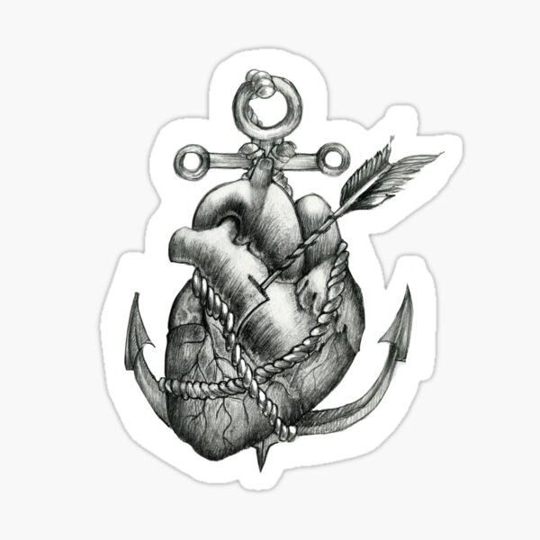 "Heart Larry tattoos" Sticker by mrsadfranshop | Redbubble