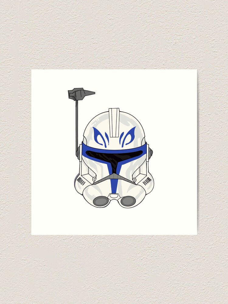 "Captain Rex Helmet" Art Print for Sale by coolchicken123 | Redbubble