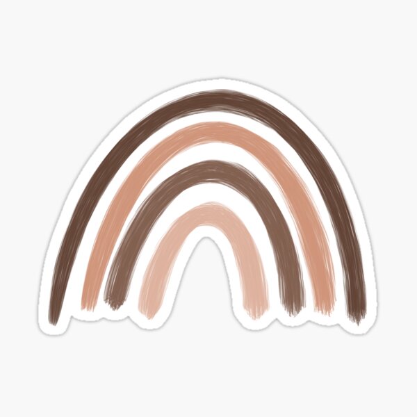 "Skin tone rainbow- proceeds will be donated to support BLM" Sticker ...