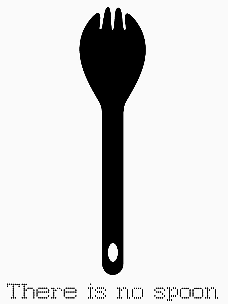 "There is no spoon - Black" T-shirt for Sale by rupertrussell ...