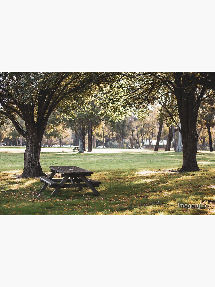 "park bench" Sticker for Sale by ImageryHo | Redbubble