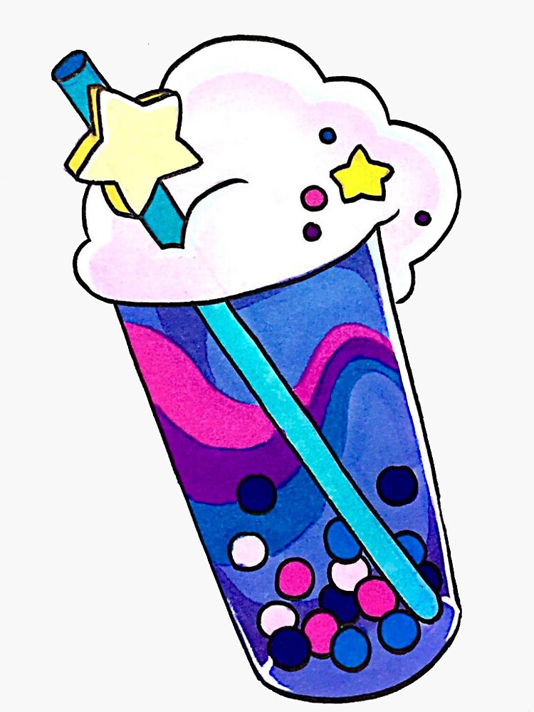 "SPACE TEA" Sticker for Sale by rujellyroll | Redbubble