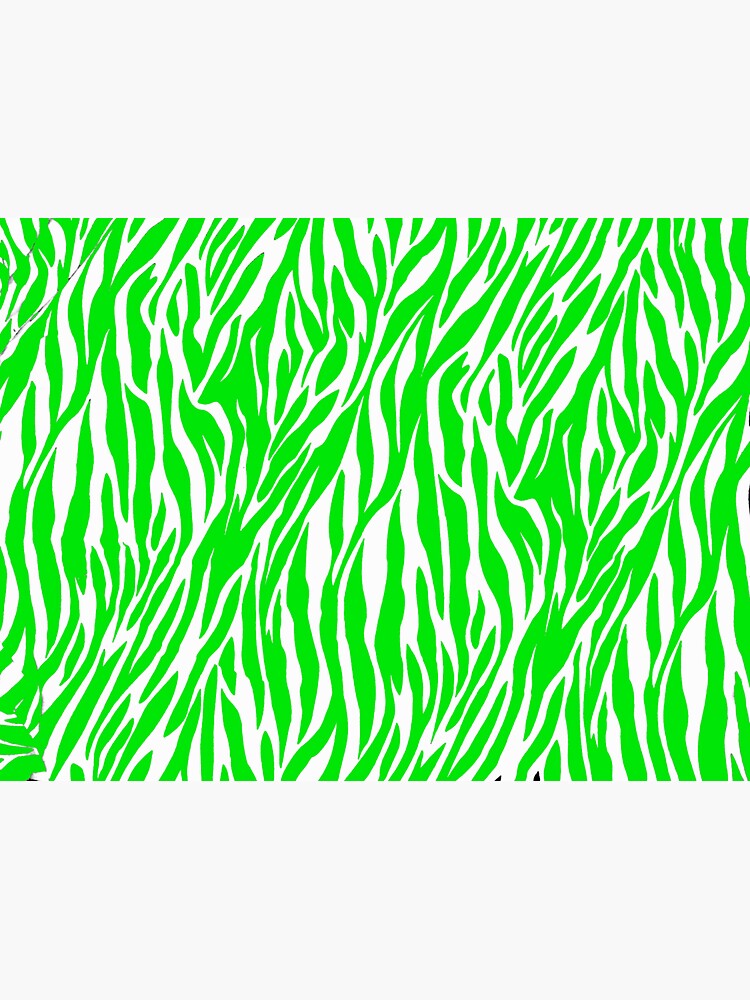 "Lime Green Custom Zebra Print" Sticker for Sale by OJWilliams | Redbubble