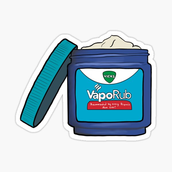 "Vaporub ointment drawing sticker Mexican Hispanic " Sticker for Sale ...