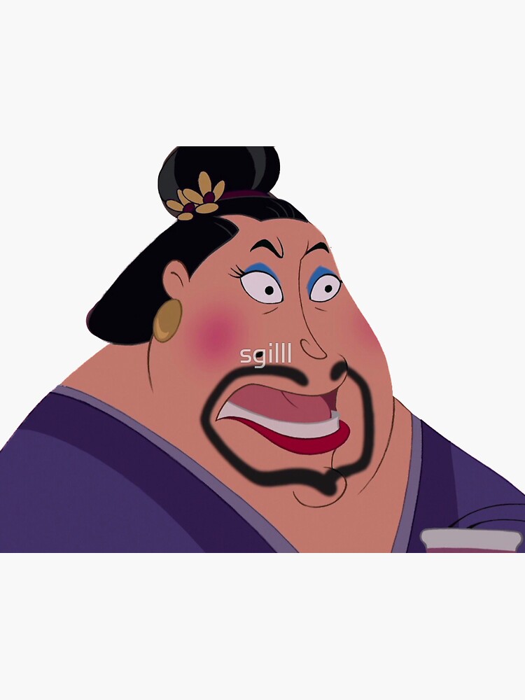 "FAH MULAN" Sticker for Sale by sgilll | Redbubble