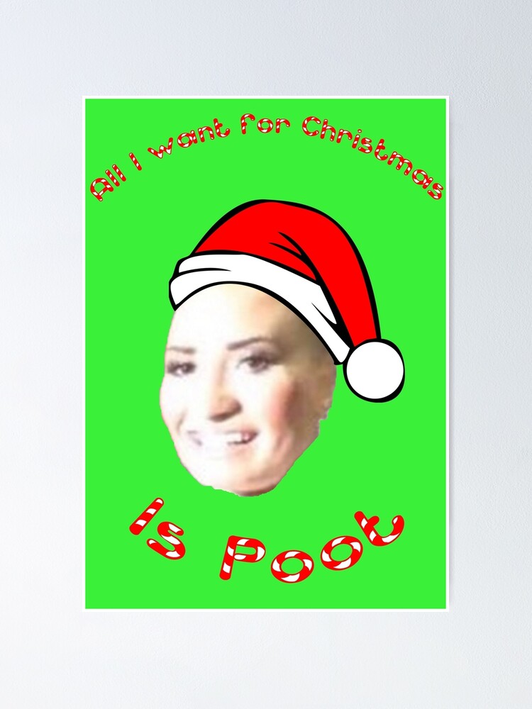"POOT LOVATO MEME" Poster by Luckythelab | Redbubble