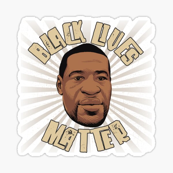 "Black Lives Matter George Floyd" Sticker by v-nerd | Redbubble