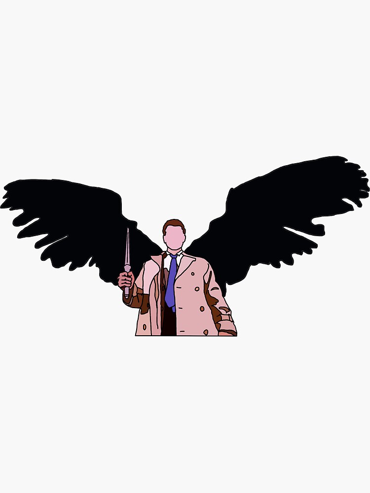 "Castiel " Sticker by jennare03 | Redbubble