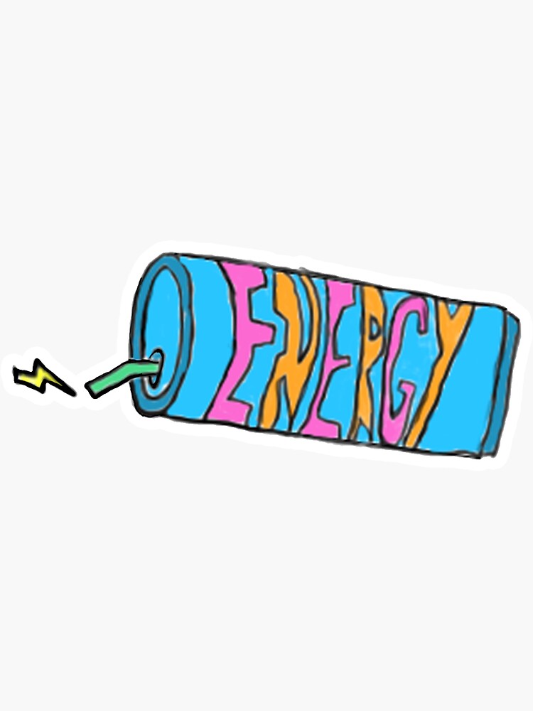 "energy drink" Sticker for Sale by lievbeth | Redbubble