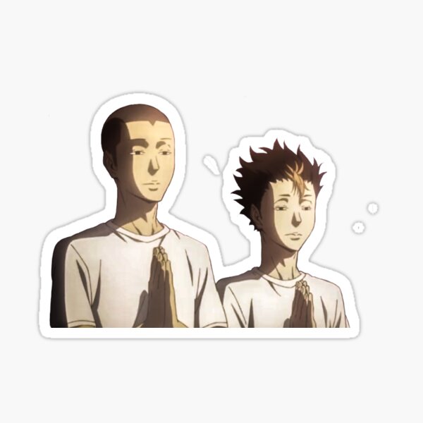 "Haikyuu Tanaka and Nishinoya" Sticker for Sale by redmight | Redbubble