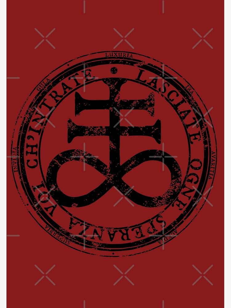 "Leviathan cross - Seven deadly sins - Divine Comedy" Art Print for ...