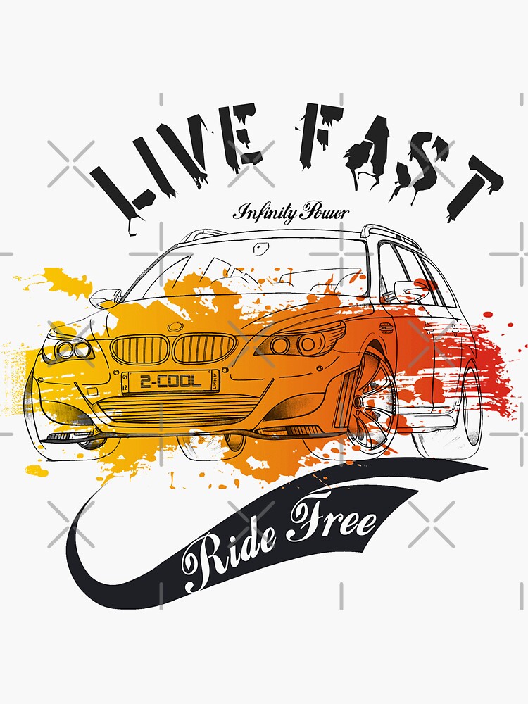 "Ride Free" Sticker for Sale by wazakarola | Redbubble