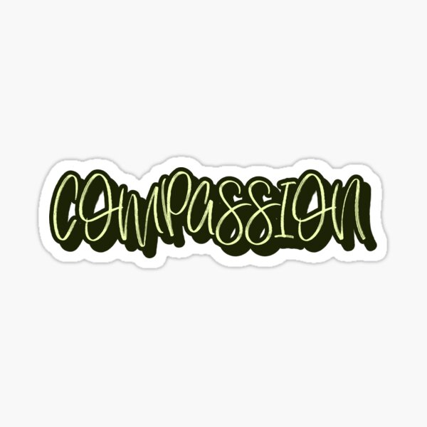 "Compassion" Sticker for Sale by BernardGovin | Redbubble
