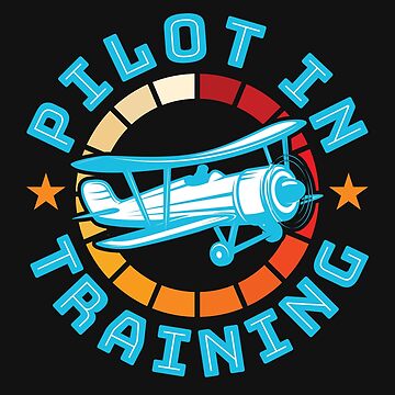 "Pilot In Training" Sticker for Sale by jaygo | Redbubble