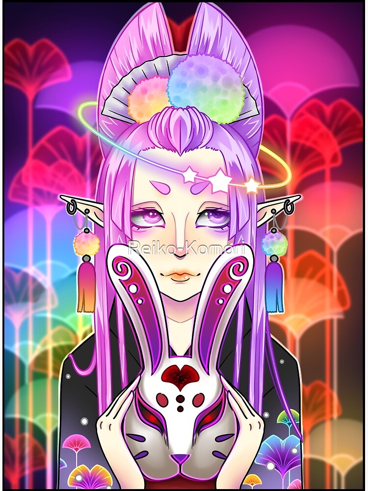 "Miss rabbit" Art Print by Reiko-Komori | Redbubble