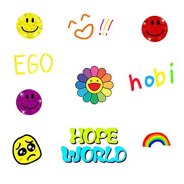 Pegatina for Sale con la obra «Juego de pegatinas hobi core» de ...