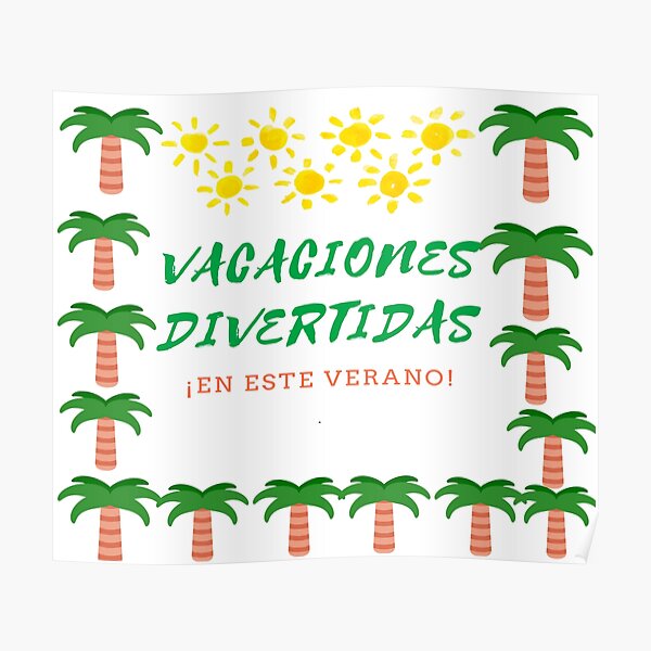 "Divertidas vacaciones de verano" Poster for Sale by metamorfosis ...