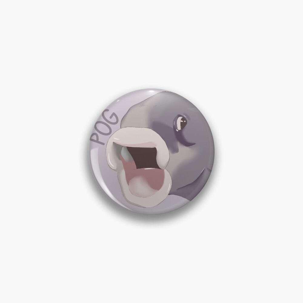 "Pog Fish is Pogging Sticker" Sticker for Sale by L-monade | Redbubble