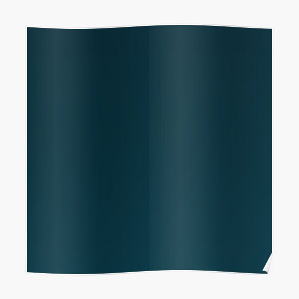 "Midnight Green Monochrome Color" Poster by Monochronicity | Redbubble