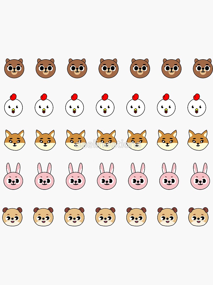 "DENIMALZ (ALL/ SMALL)" Sticker by daelineations | Redbubble