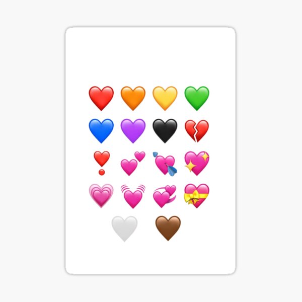 "Hearts IOS / IPhone Sticker Pack " Sticker for Sale by rojx2 | Redbubble