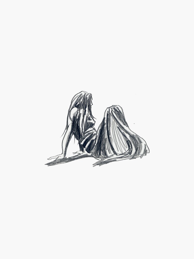 ""Undaunted" Pencil Drawing by KobehAlaska" Sticker for Sale by Kobeh ...