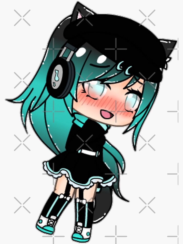 "Kawaii Gacha Girl Gacha life series " Sticker for Sale by sadek ...