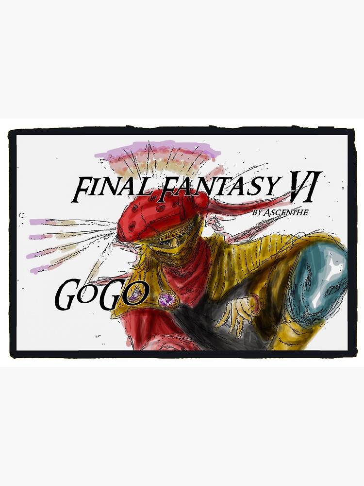 "GoGo final fantasy vi" Sticker by ascenthe | Redbubble