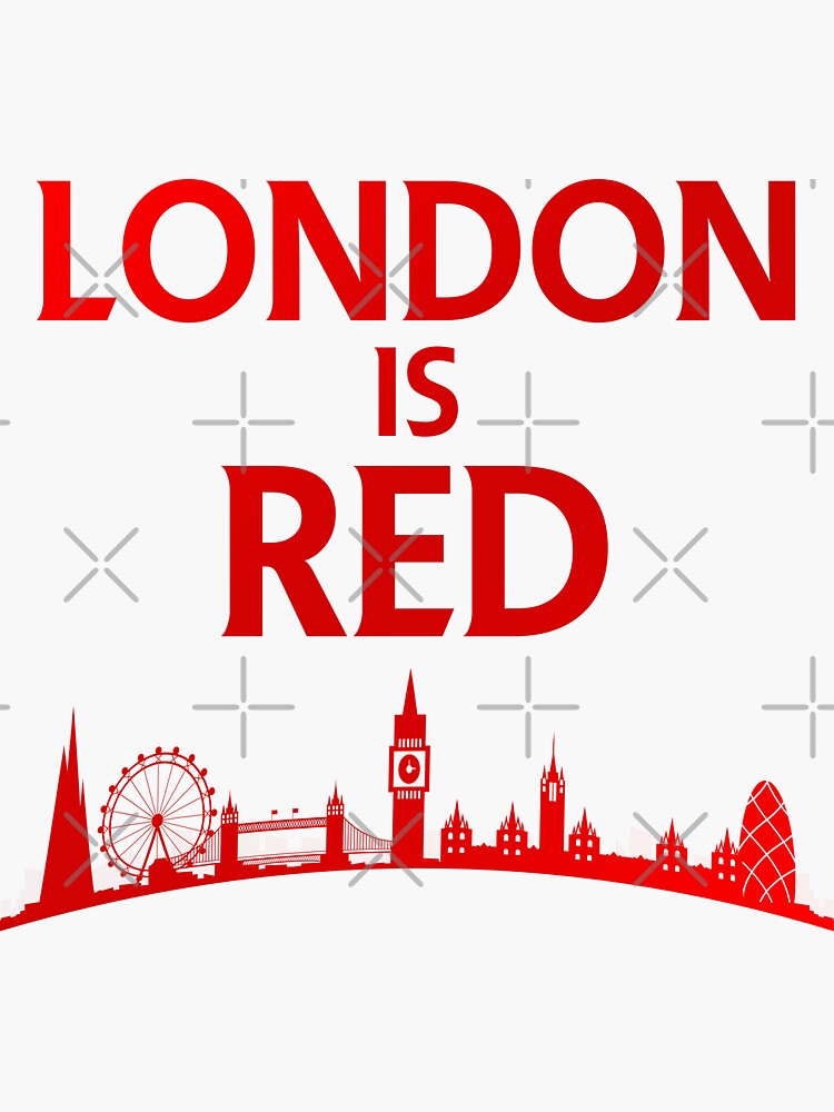 "London is Red colored" Sticker for Sale by ideasfinder | Redbubble