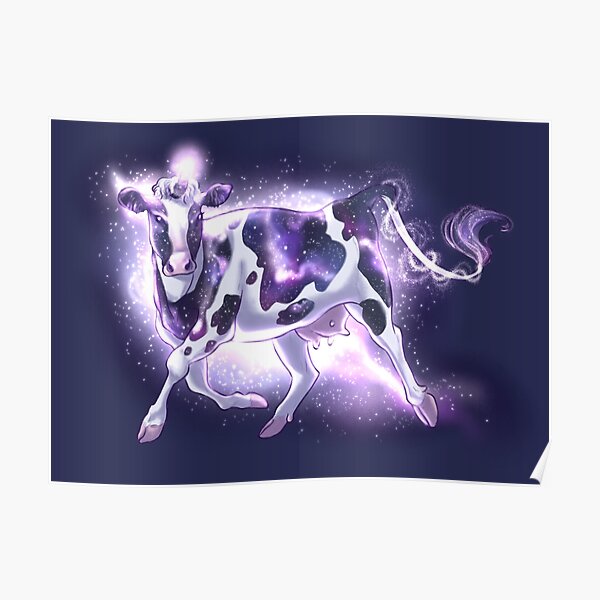 "Celestial Cow" Poster by laurenpanda12 | Redbubble