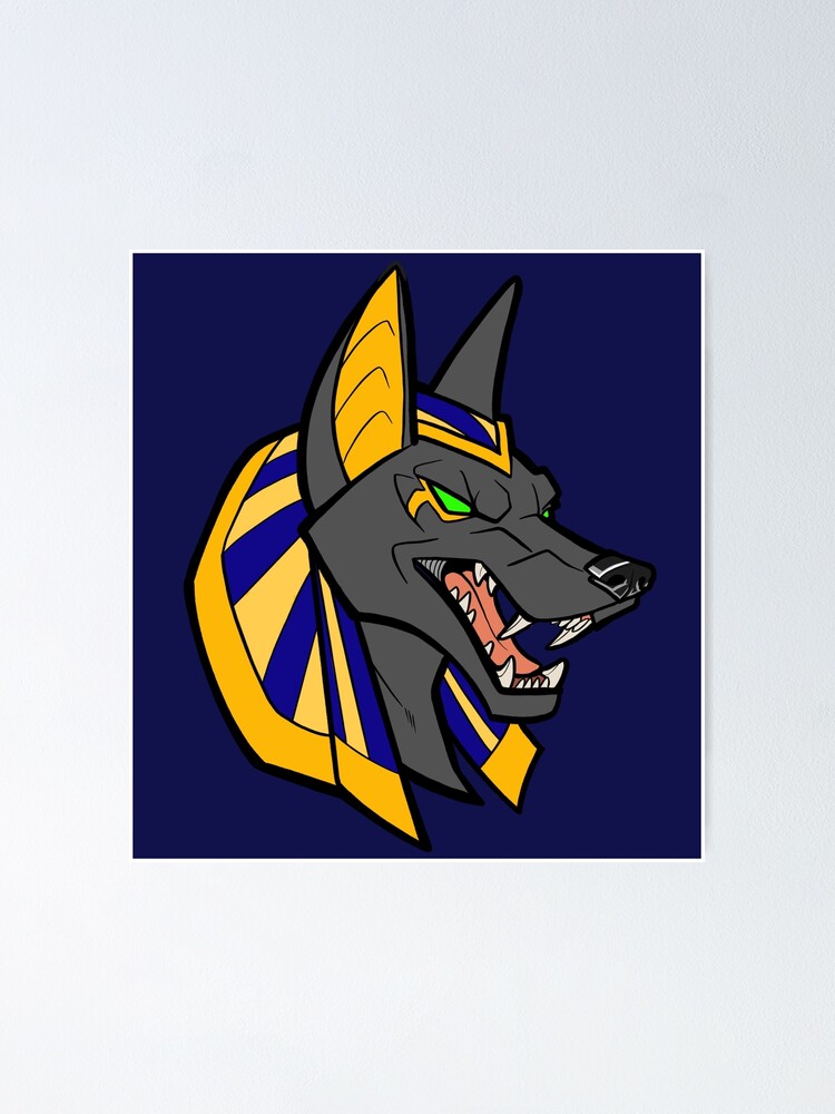 "Snarling Anubis" Poster by korrok | Redbubble