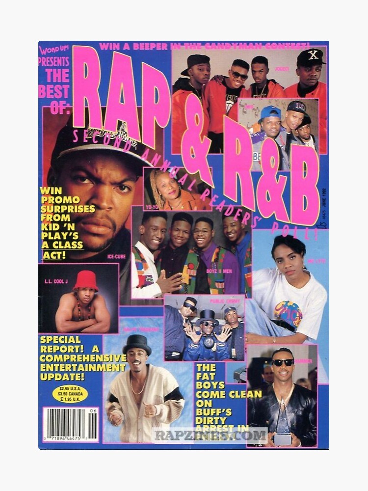 "Rap R&B magazine" Sticker by claremarsland | Redbubble