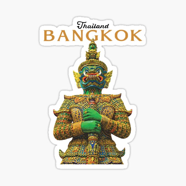 "Visit Bangkok" Sticker for Sale by KewaleeTee | Redbubble