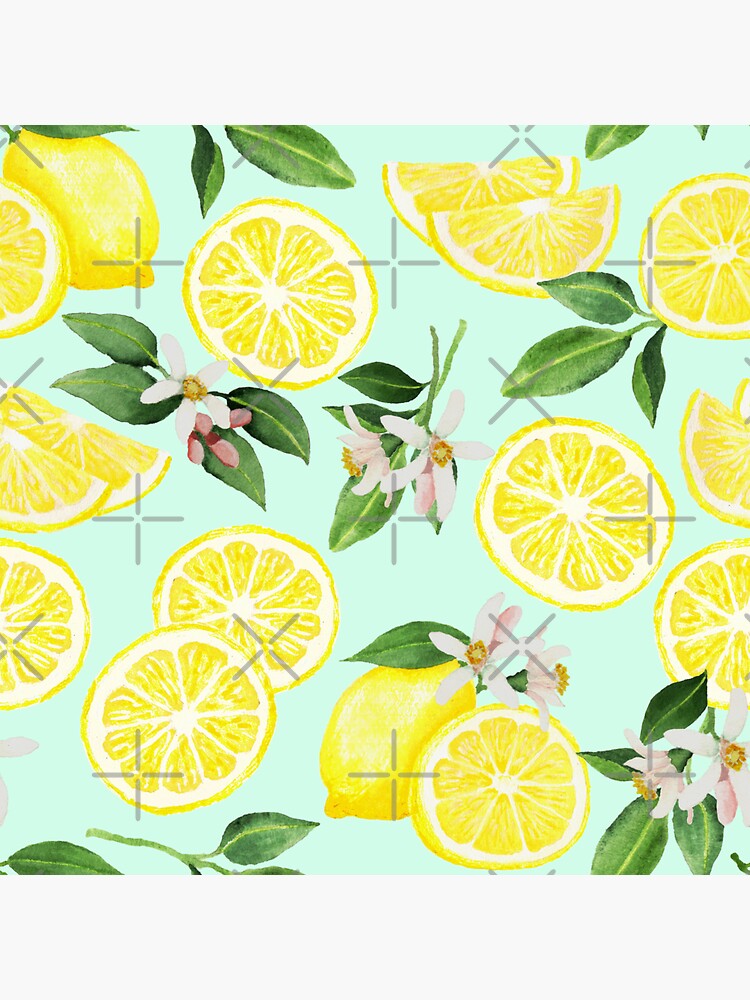 "Summer Lemons " Sticker by UtArt | Redbubble