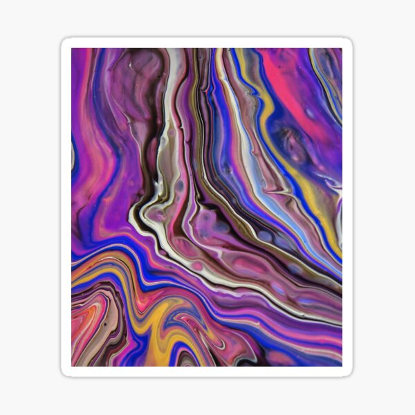 "Multicolored Art" Sticker for Sale by presenthome | Redbubble