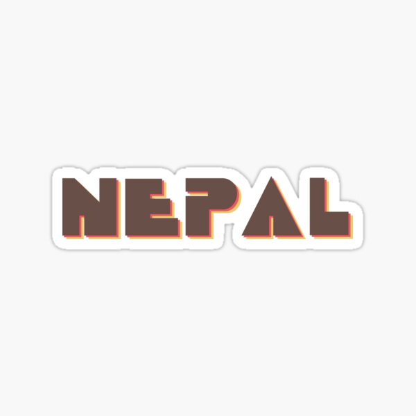 "Nepal!" Sticker by phandiltees | Redbubble