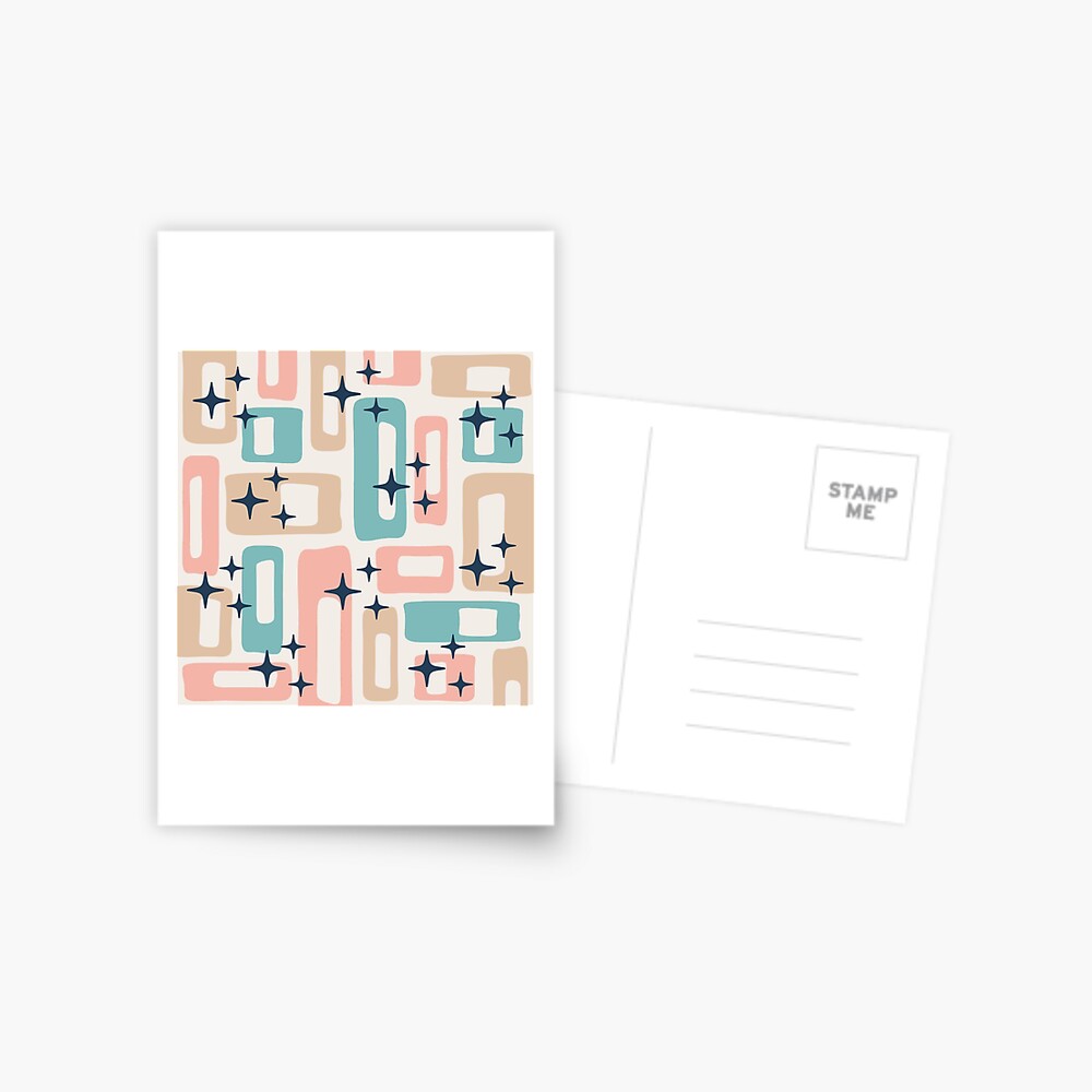 "Retro Mid Century Modern Abstract Pattern 144" Sticker for Sale by ...