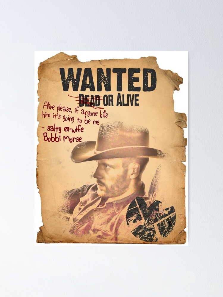 "Cowboy Lance Hunter Wanted" Poster for Sale by sarahmosc | Redbubble