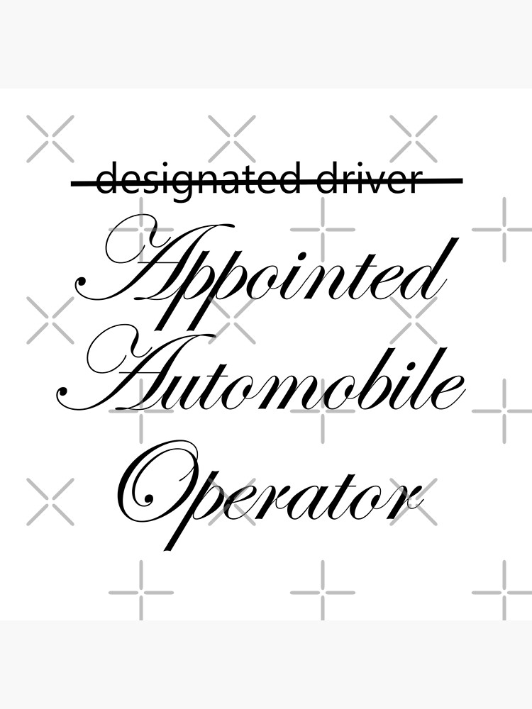 "Designated Driver " Poster for Sale by Sparcicus | Redbubble