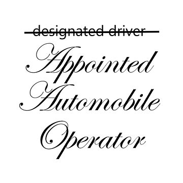 "Designated Driver " Poster for Sale by Sparcicus | Redbubble