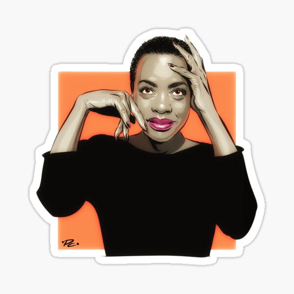 "Viola Davis - An illustration by Paul Cemmick" Sticker for Sale by ...