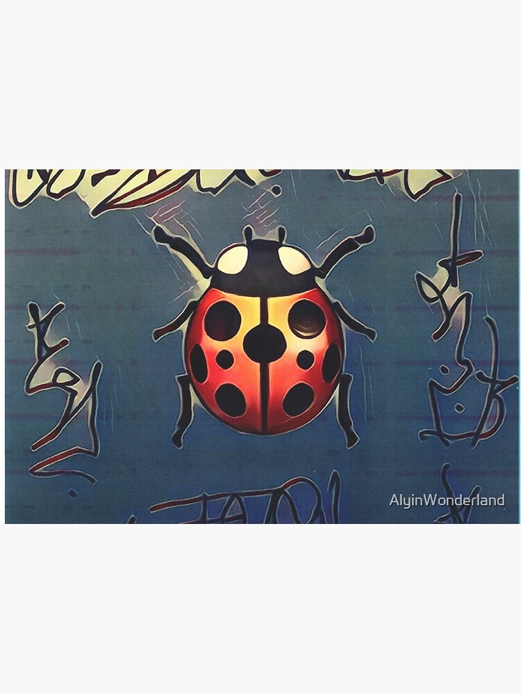 "Lady bug / Graffiti art canvas / Lady bug print" Hardcover Journal for ...