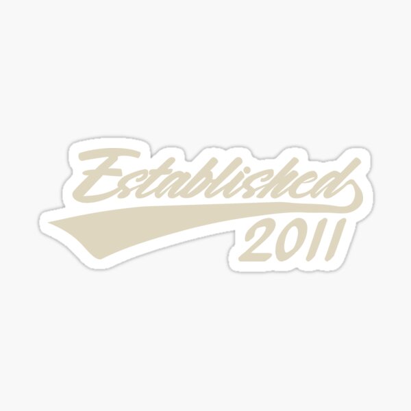 "Established 2011 Cool 10h Birthday Gift Funny Vintage 10 Year Old Bday ...